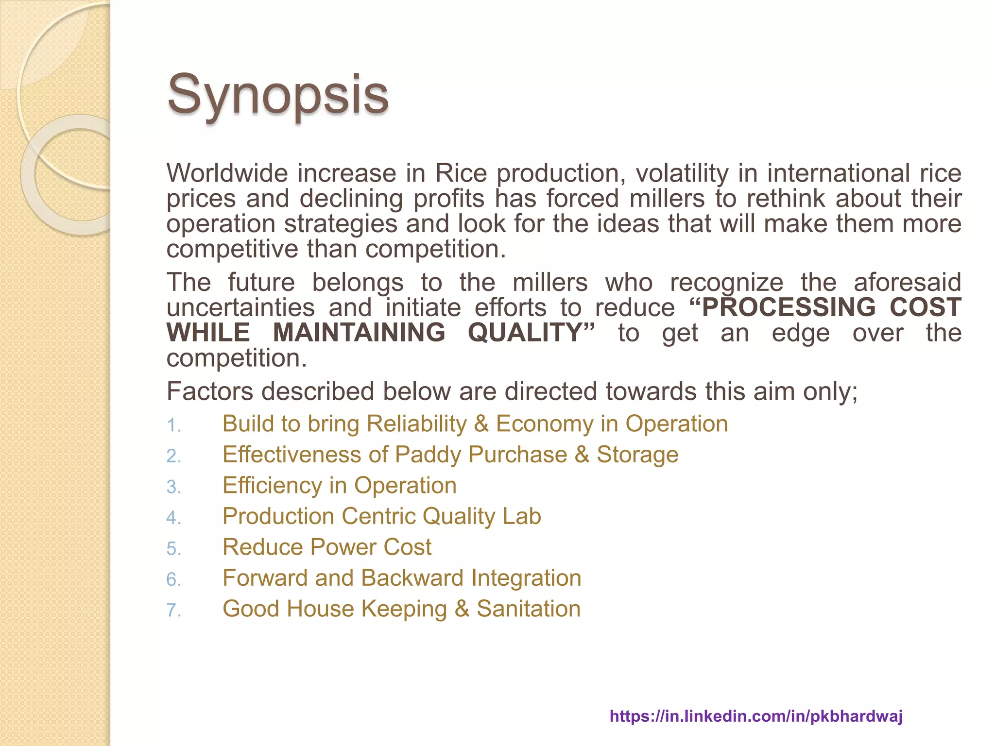 Future strategy of rice mills | PPTX
