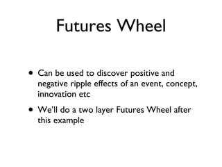 Futures wheel - Inquiry question for BYOD | PPT