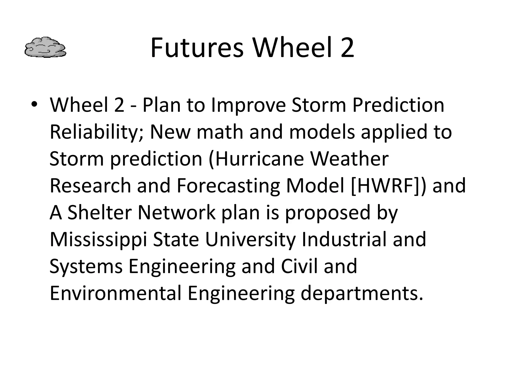 Using the Futures wheels for Emergency Preparedness | PPTX