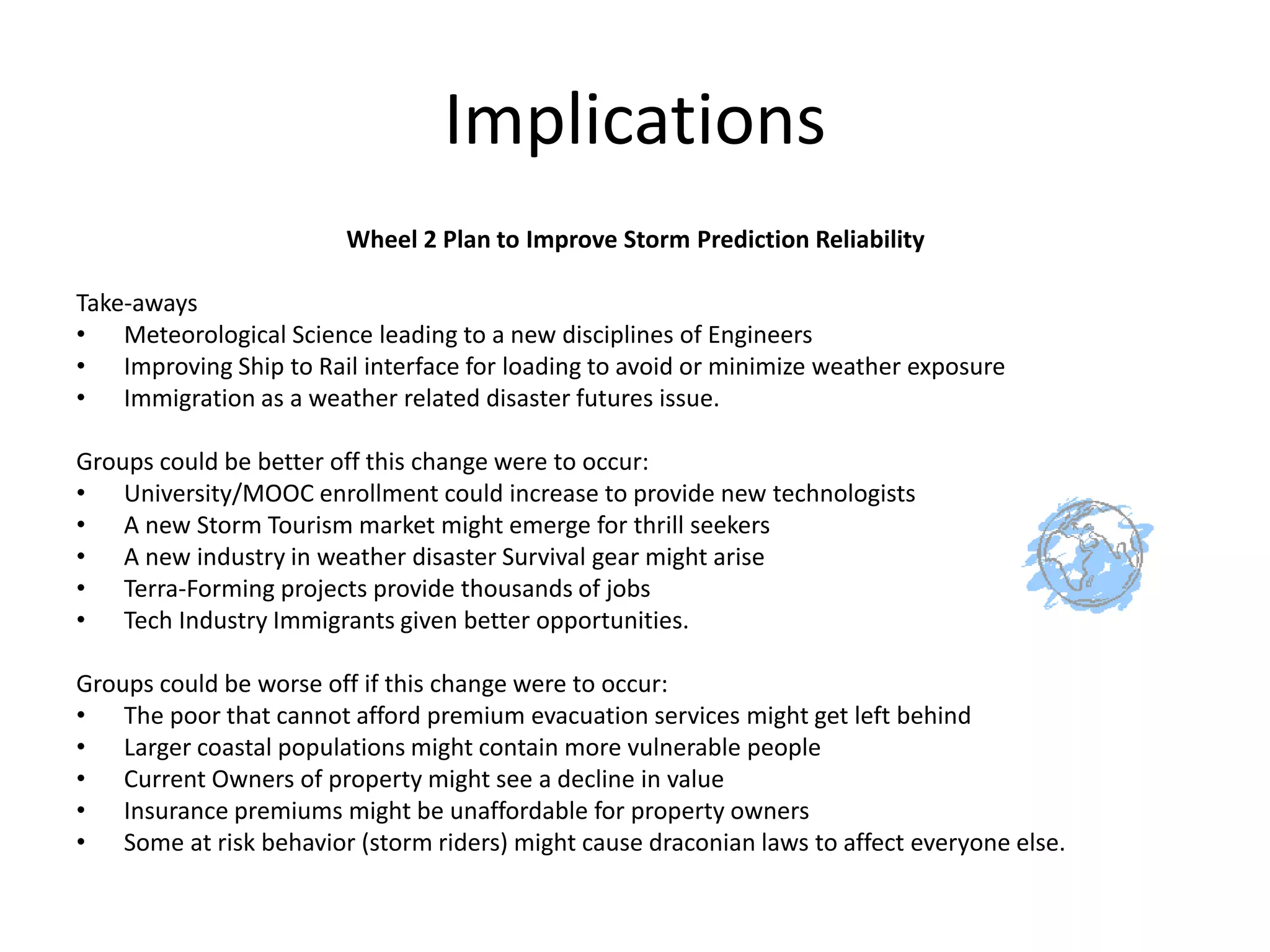 Using the Futures wheels for Emergency Preparedness | PPTX