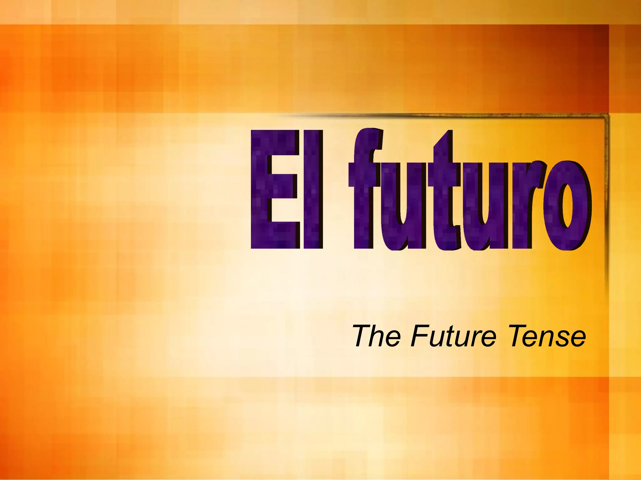 Future tense | PPT