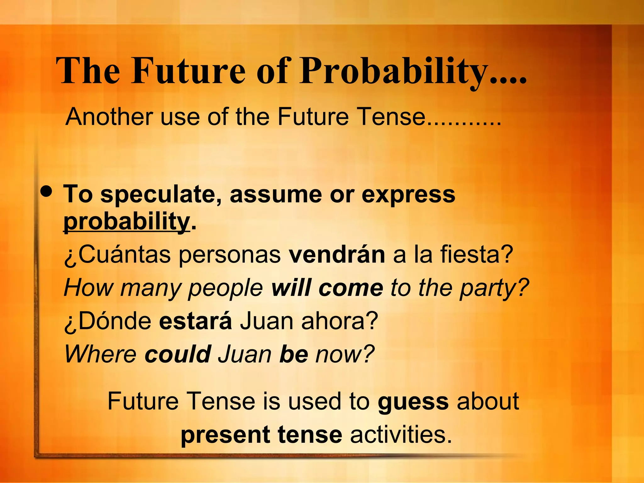 Future tense | PPT