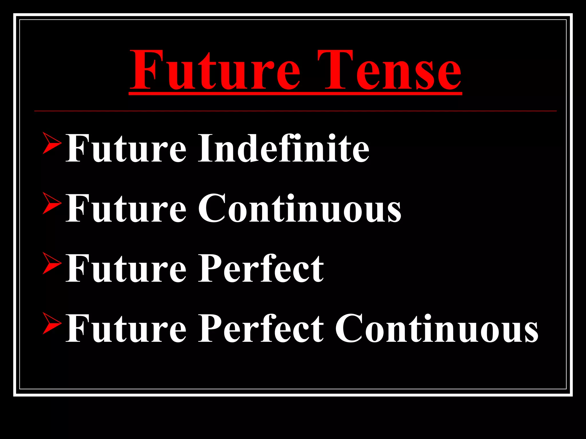 Future tense | PPT