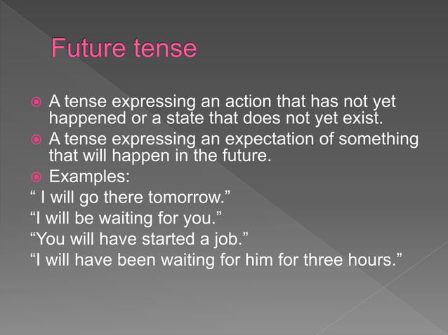 Future tense | PPT