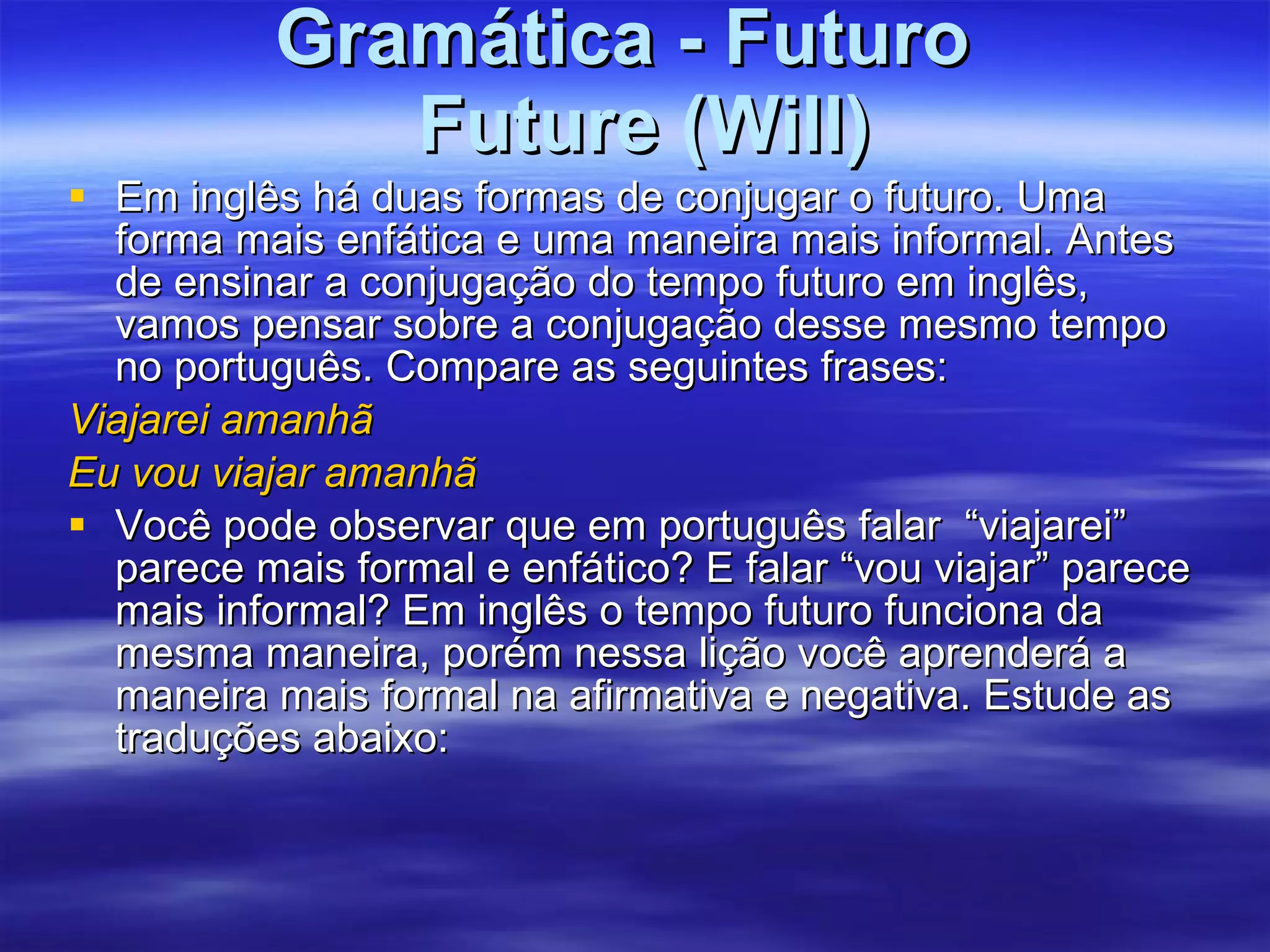 Future tense will | PPT