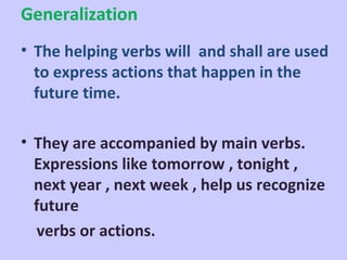 Future tense of verbs sounds of f as.abcd