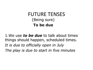 Future tenses | PPT