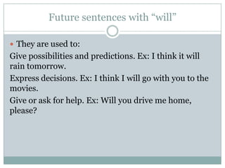 Future tenses | PPTX