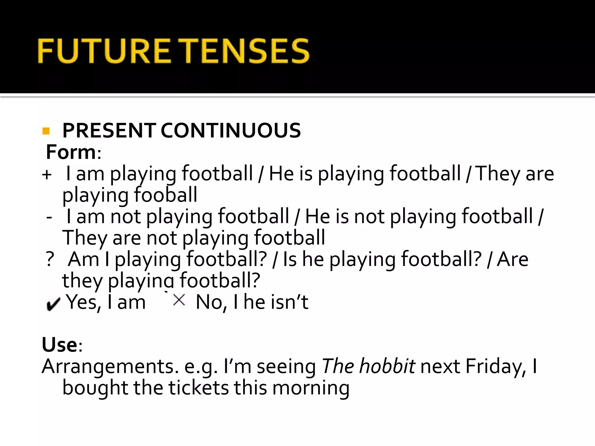 Future tenses | PPTX