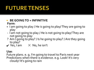Future tenses | PPTX