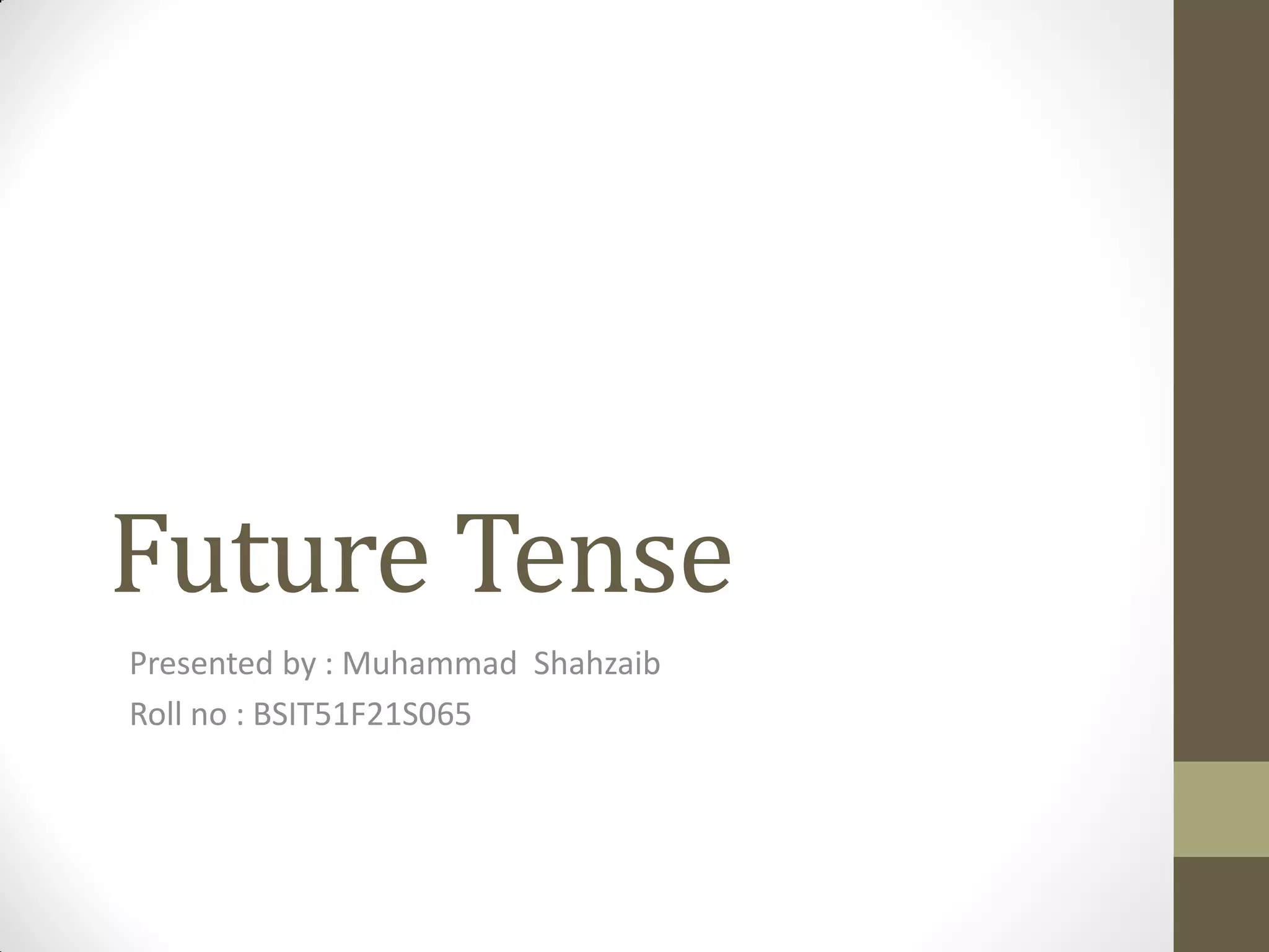 Future Tense ppt | PDF