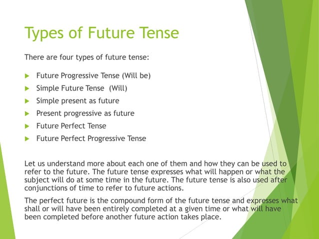Future tenses unit 5 | PPT
