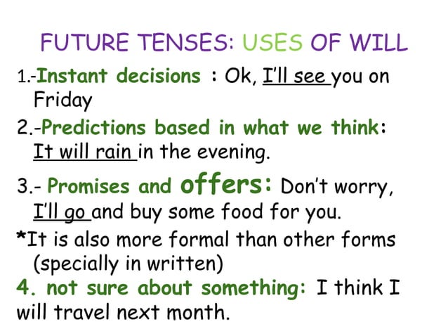Future Tenses_ Will and Going to difference | PPT