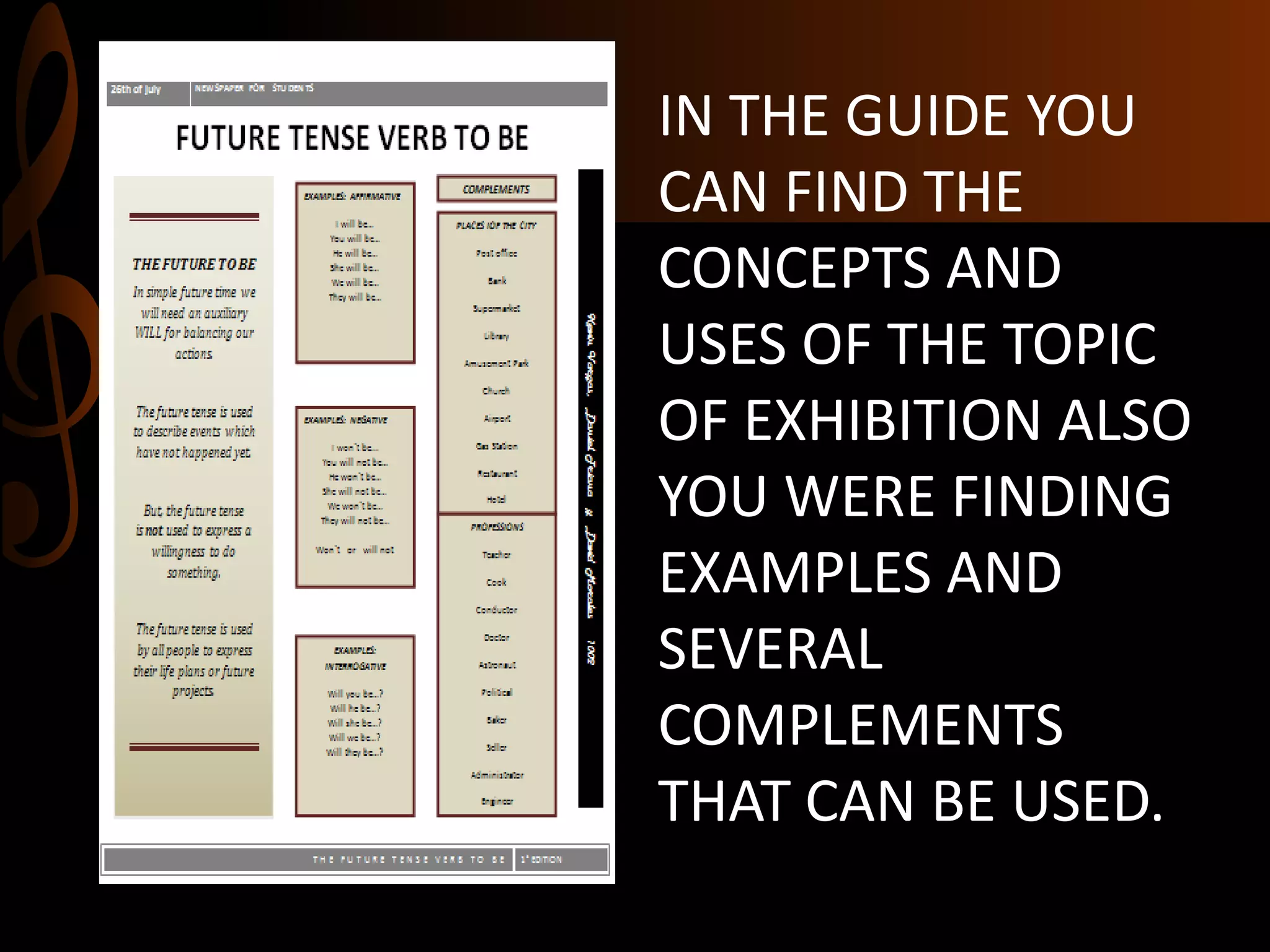 Future tense verb tobe | PPTX