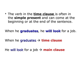 Future time clauses modals | PPT