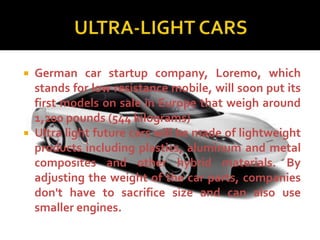 Future trends in automobile engineering | PPTX