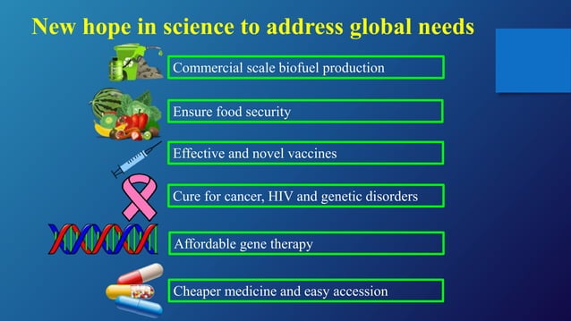 Future trends in synthetic biology | PPTX | Biotech and Biomedical ...