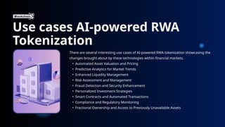 Future Trends The Intersection of AI and RWA Tokenization.pptx