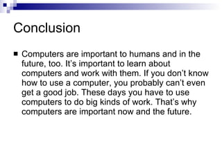 Future Use Of Computers | PPT