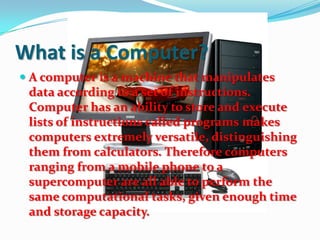 Future Uses Of Computers | PPTX | Robotics | Technology & Computing