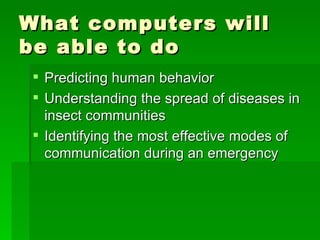 Future Uses Of Computers | PPT