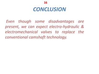 Future valve system in engine | PPTX