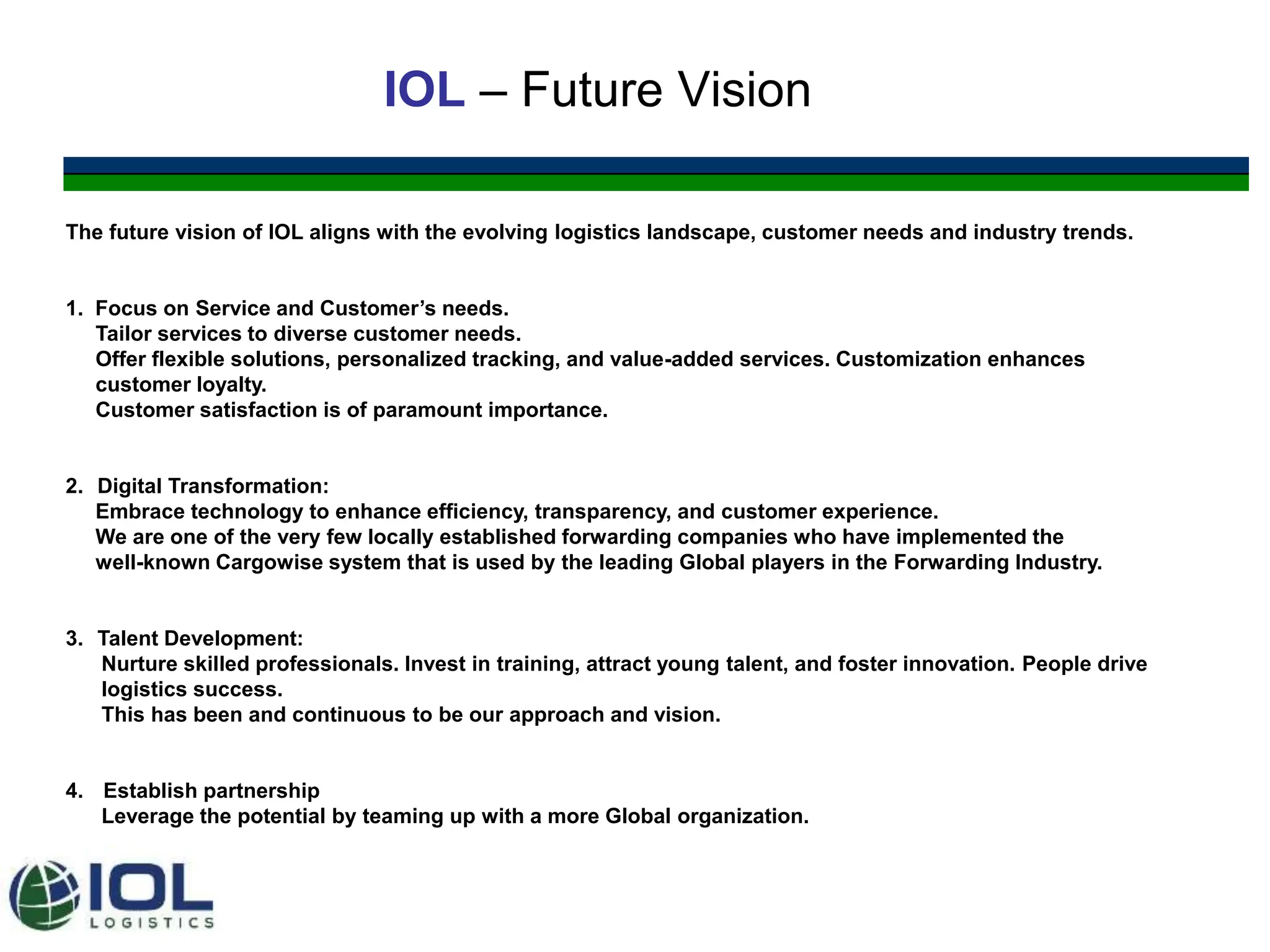 Future Vision of IOL Tobe Introducedby the company | PPT