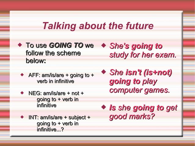 Future will-Going to | PPT