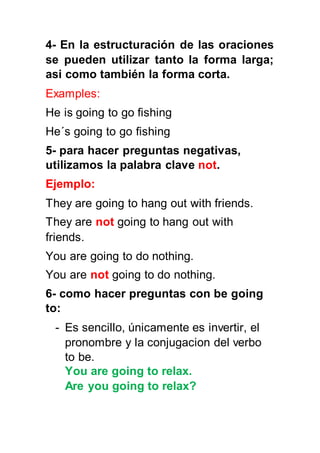 Future with be going to | PDF