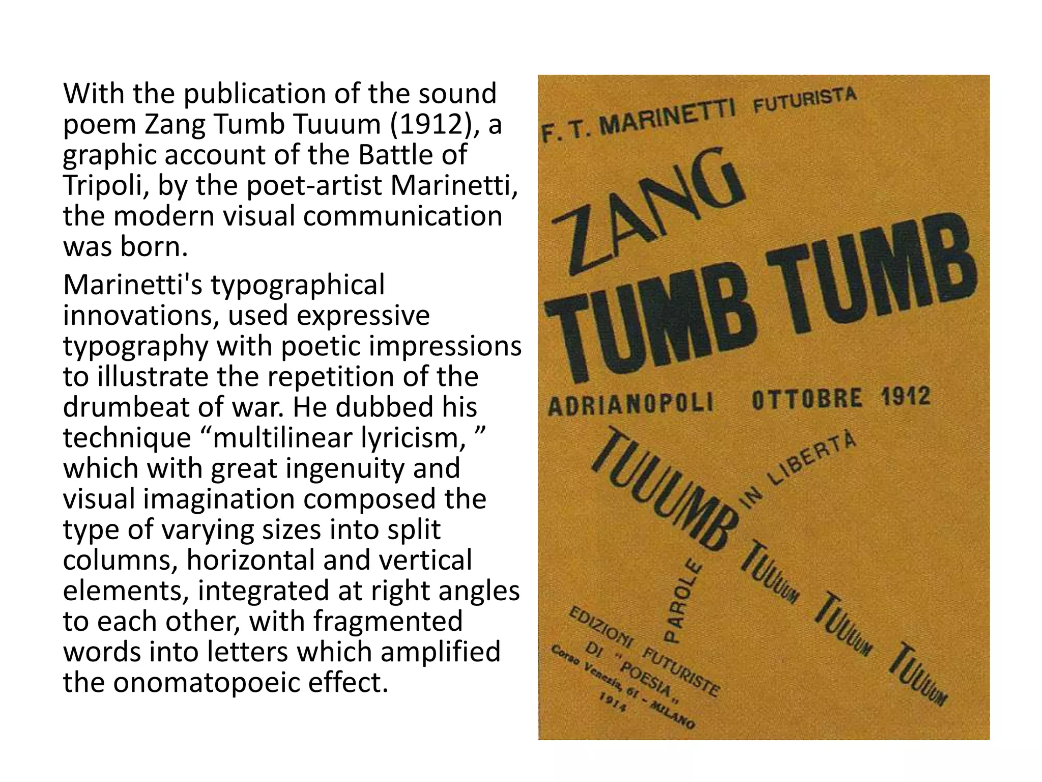 Futurism- History of Graphic Design | PPTX