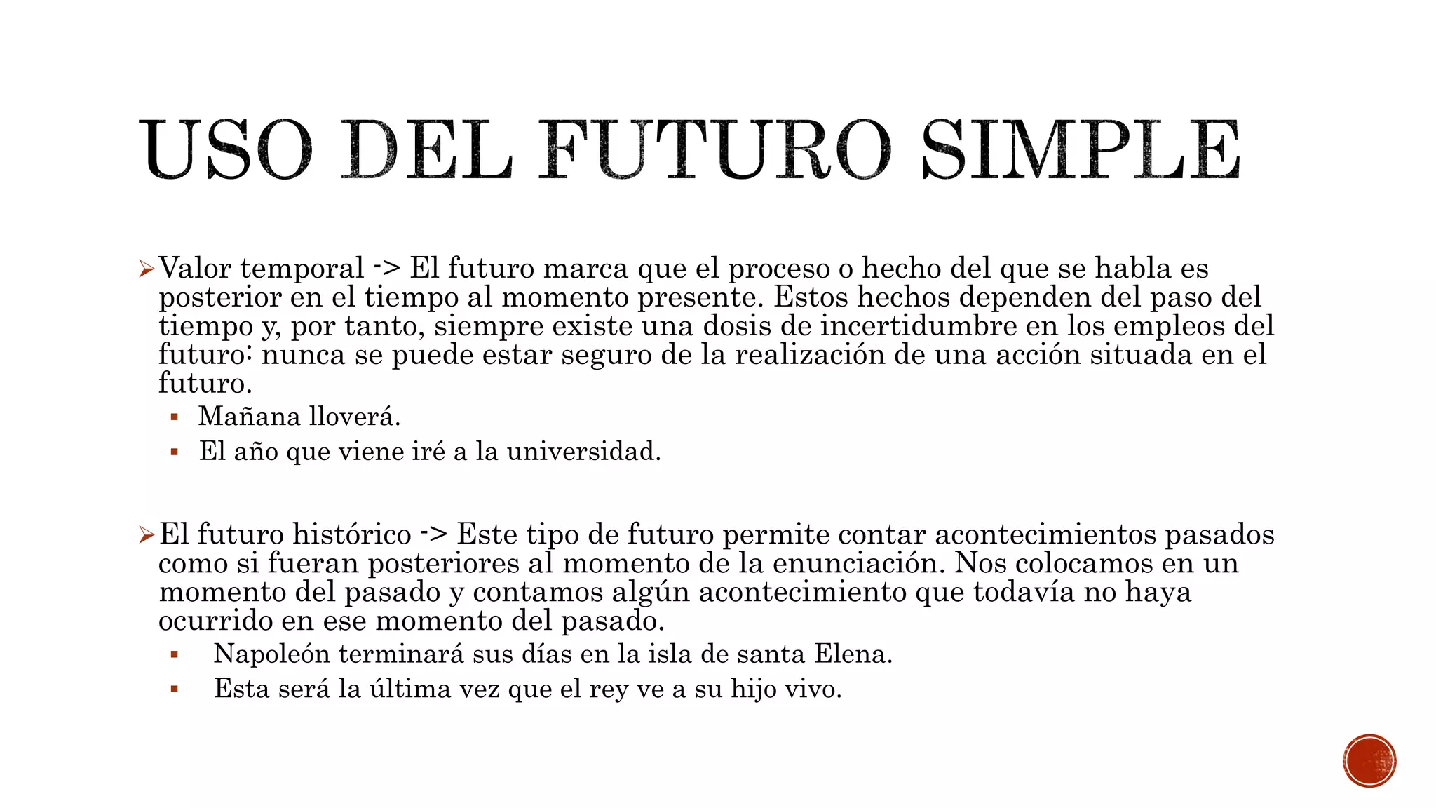 Futuro simple en español | PPTX