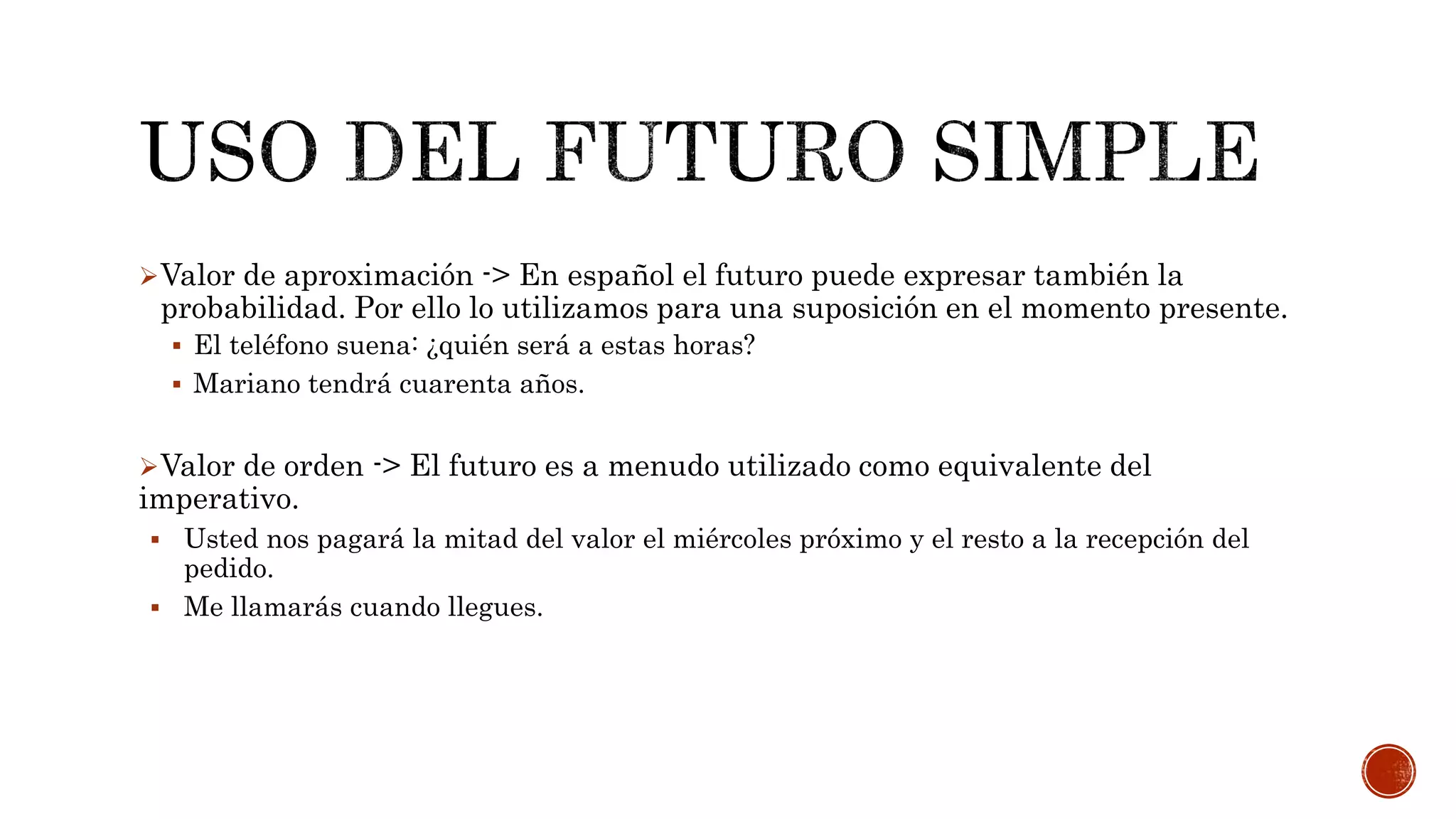 Futuro simple en español | PPTX