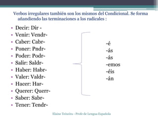 Futuro imperfecto en Indicativo | PPSX