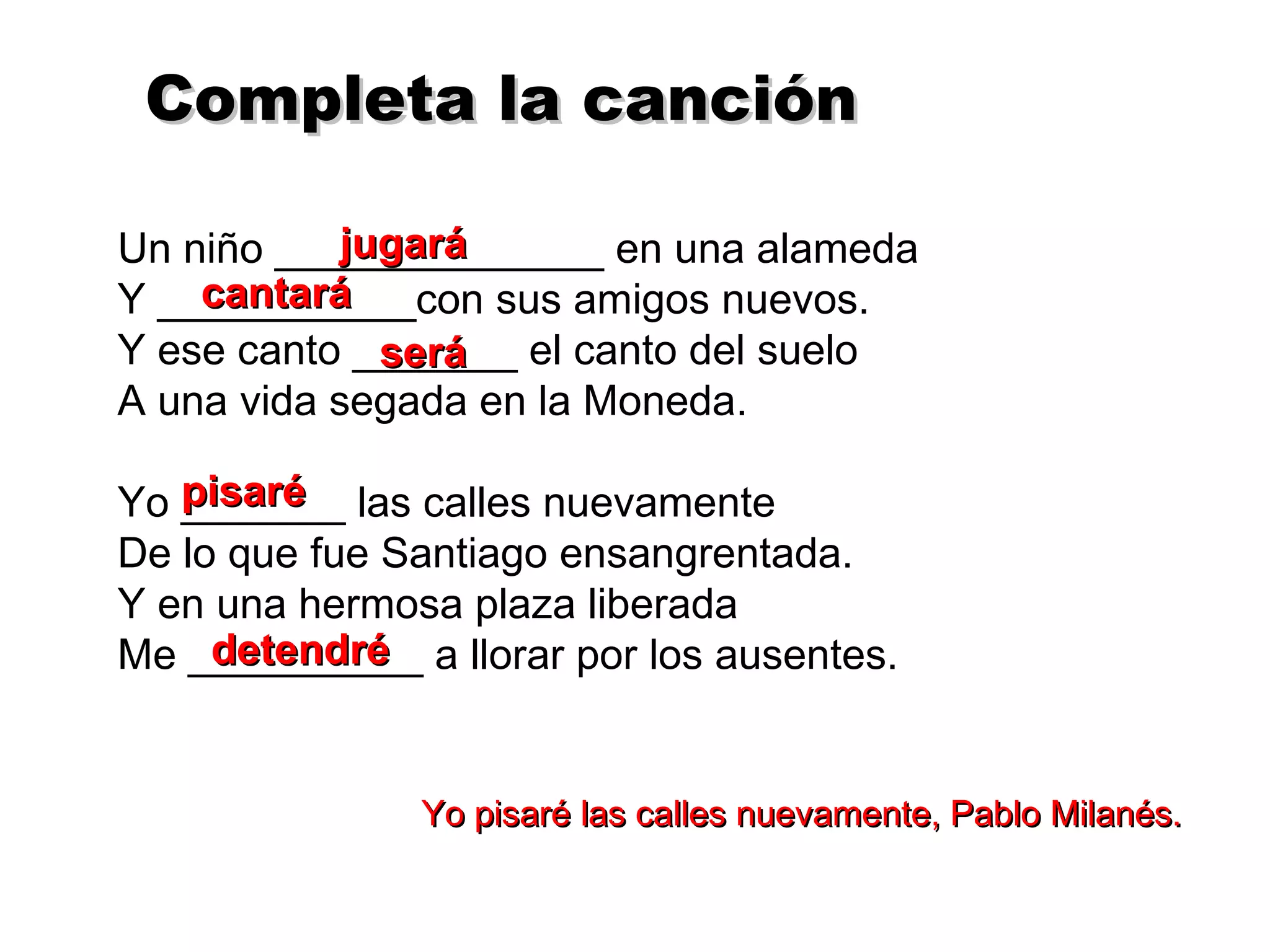 Futuro Imperfecto y Condicional | PPT | Descarga Gratuita