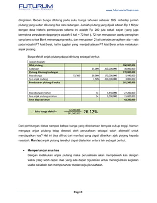 Anjak piutang (factoring) mengenal, mencatat, dan menghitung. | PDF