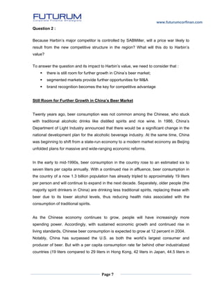 Bidding war for harbin brewery group (china) | PDF