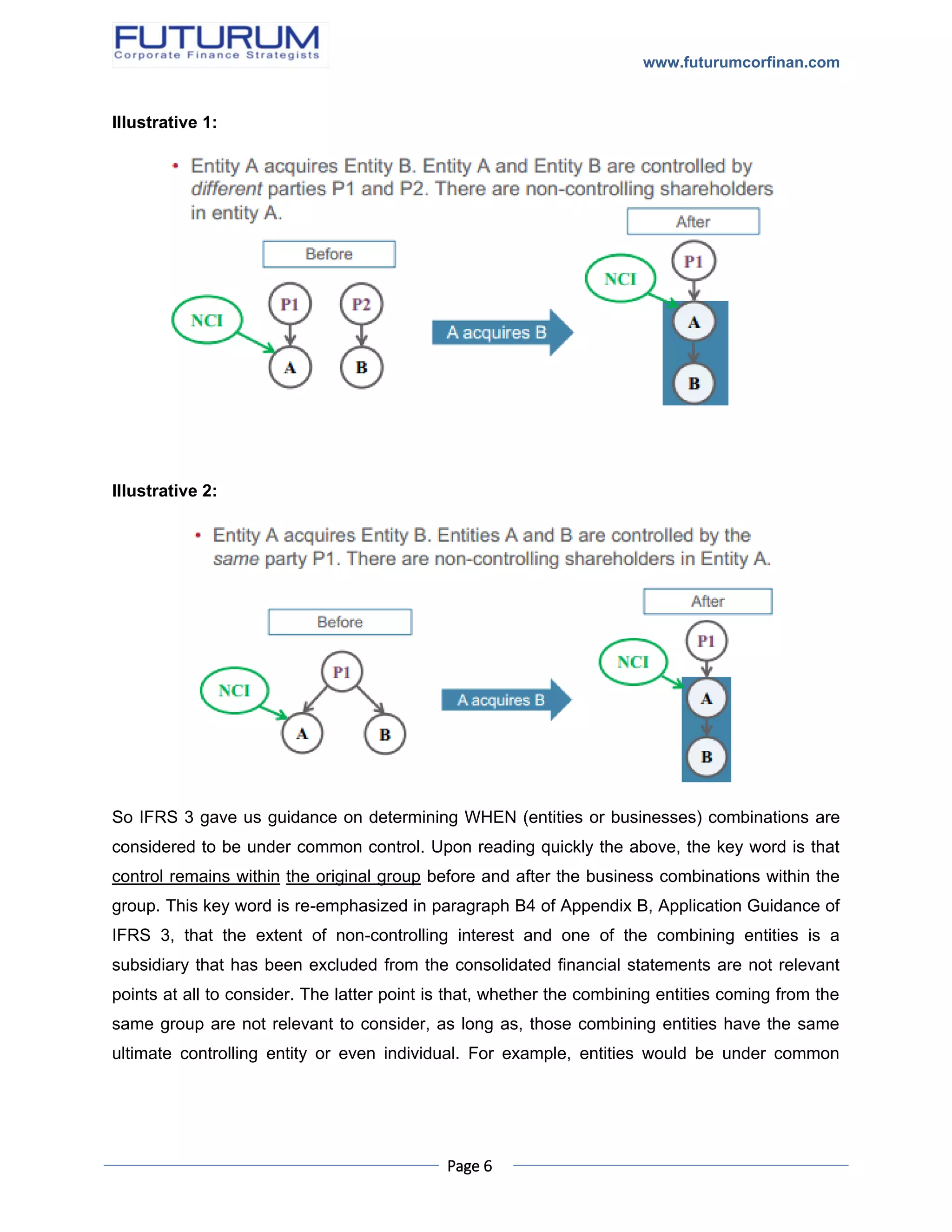 Common control transactions or business combinations under common ...