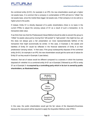 Common control transactions or business combinations under common ...