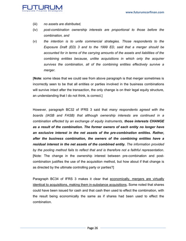 Common control transactions or business combinations under common ...