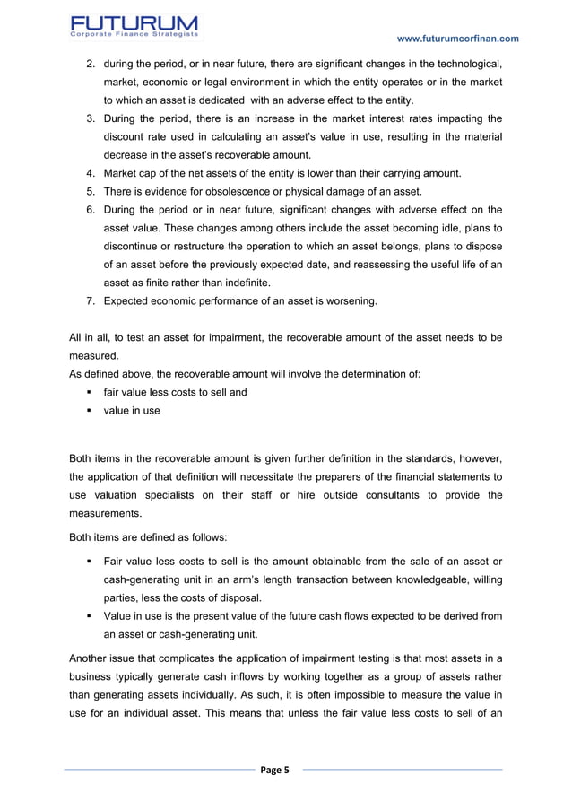 Impairment testing | PDF