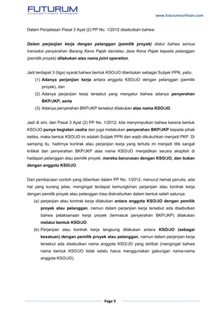 Kso jo aspek perpajakan suatu catatan pemikiran | PDF