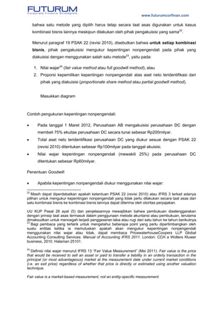 Psak 22 (revisi 2010) - bab 3 goodwill | PDF