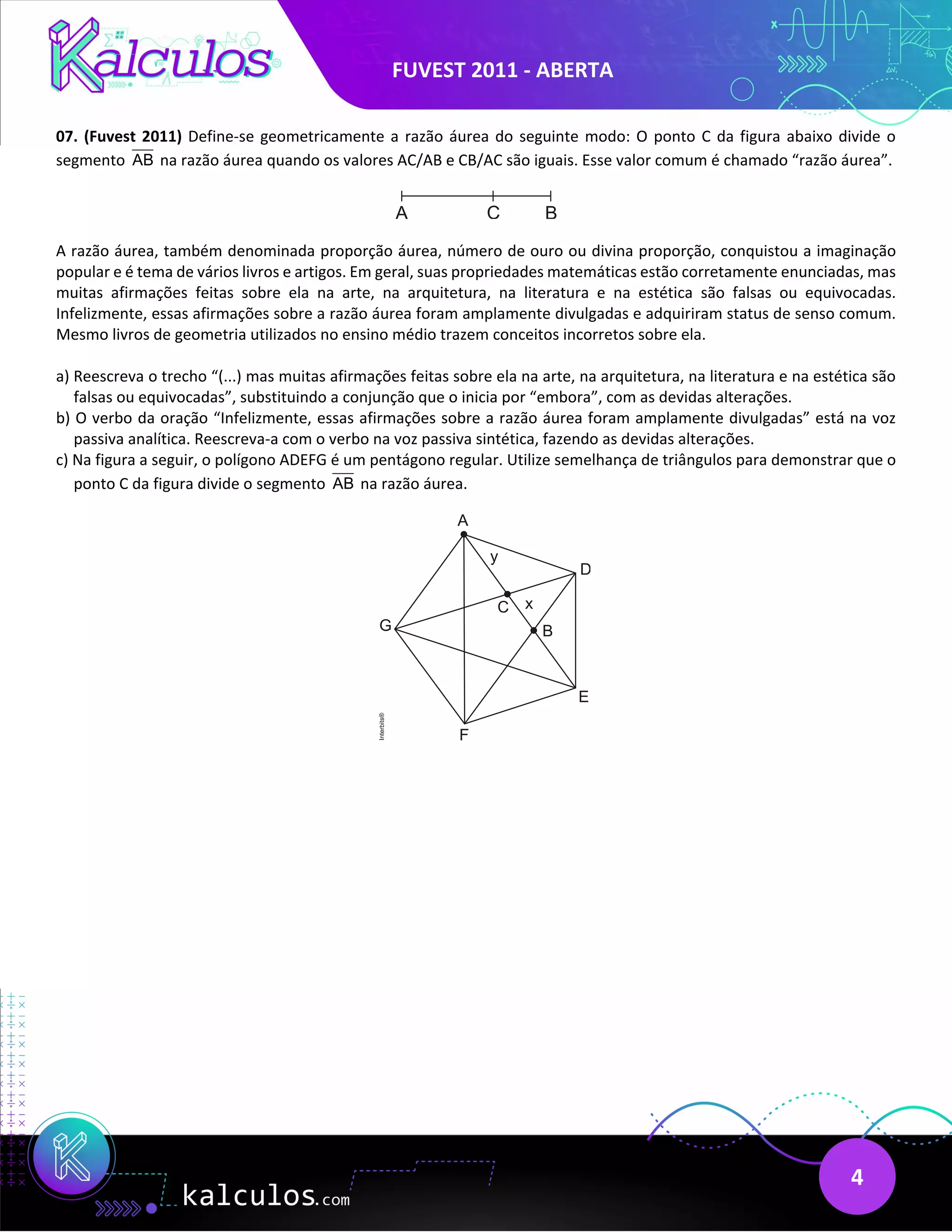Fuvest 2011 - aberta | PDF