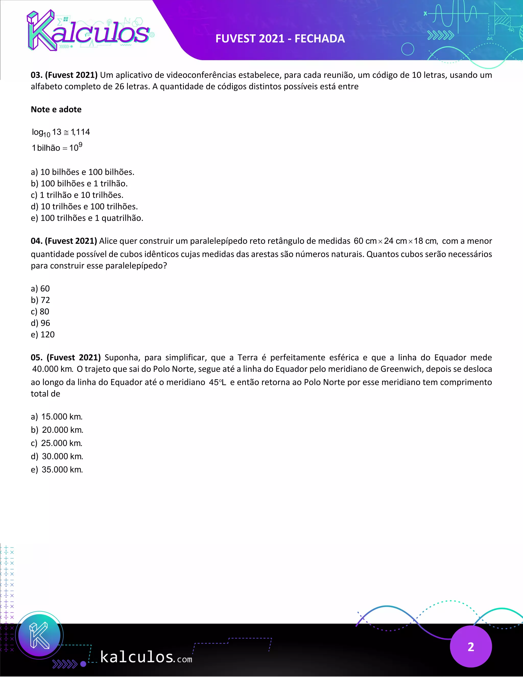 Fuvest 2021 - fechada | PDF