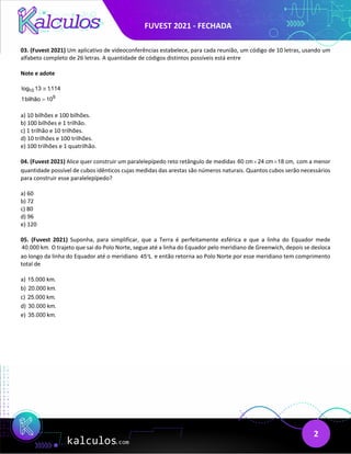 Fuvest 2021 - fechada | PDF