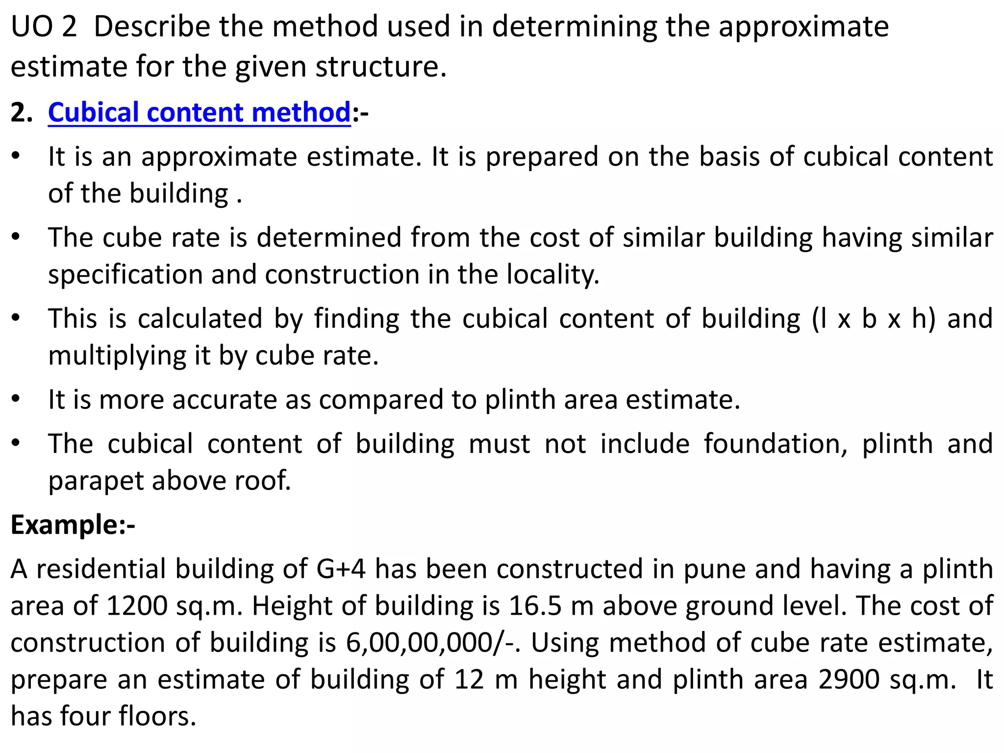 Approximate estimate | PPTX