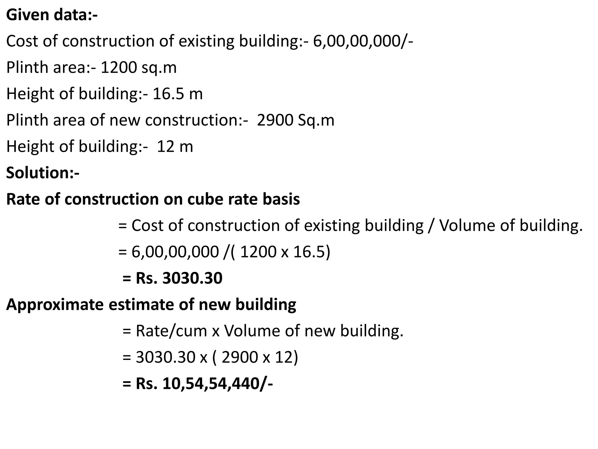 Approximate estimate | PPTX