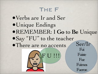 Past Tense in Spanish | PDF