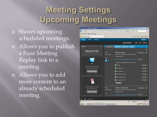 Fuze meetings | PPT