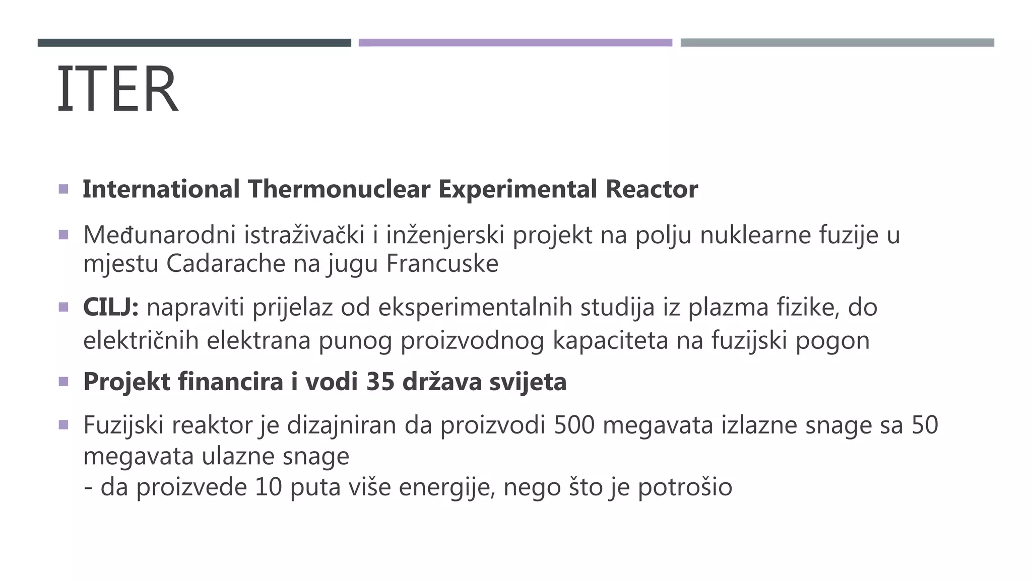 Fuzija i ITER | PPTX